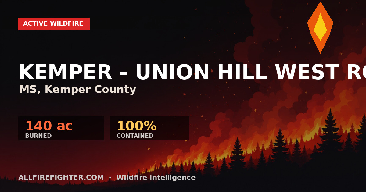 Kemper - Union Hill West Road Fire – Live Situation & Containment ...