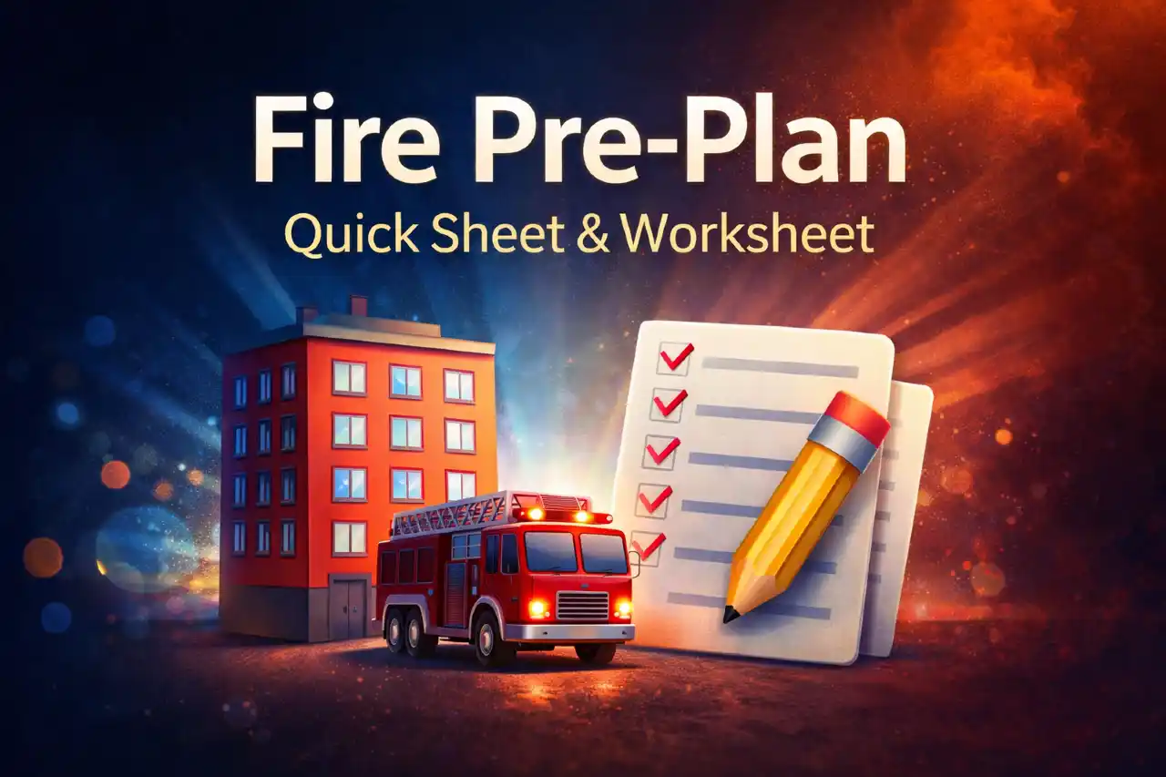 Hotel Fire Preplan Template (Corridors/Egress) | AllFirefighter Tools
